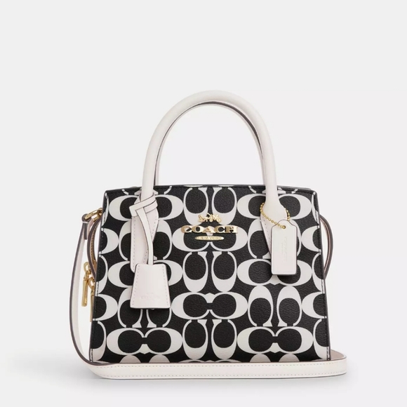 Coach | Bags | New Goldblack Multi Andrea Carryall In Signature Canvas ...